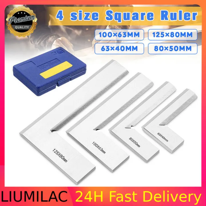 Precision Machinist Edge Square Ruler 90° Right Angle Rulers Engineer ...