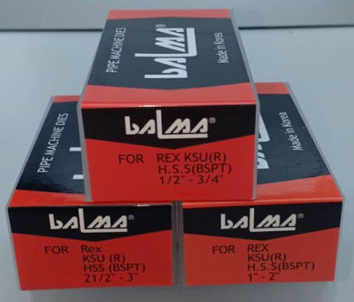 BALMA BSPT HSS REX / KSUR / China Type Pipe Threading Machine Dies | Lazada