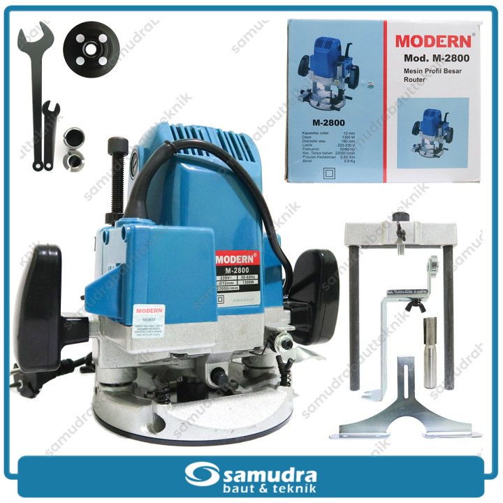 Mesin Router Kayu Listrik MODERN M-2800 Besar 12 mm 1/2" Wood Profil ...