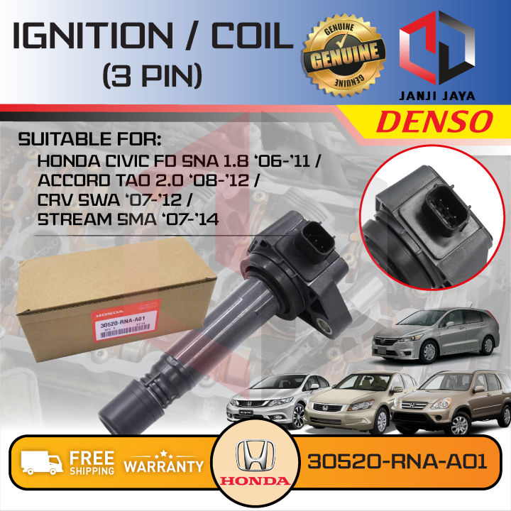 Ignition Plug Coil Honda Civic FD SNA 1.8 CRV SWA SMA Stream RN6 RN7 ...