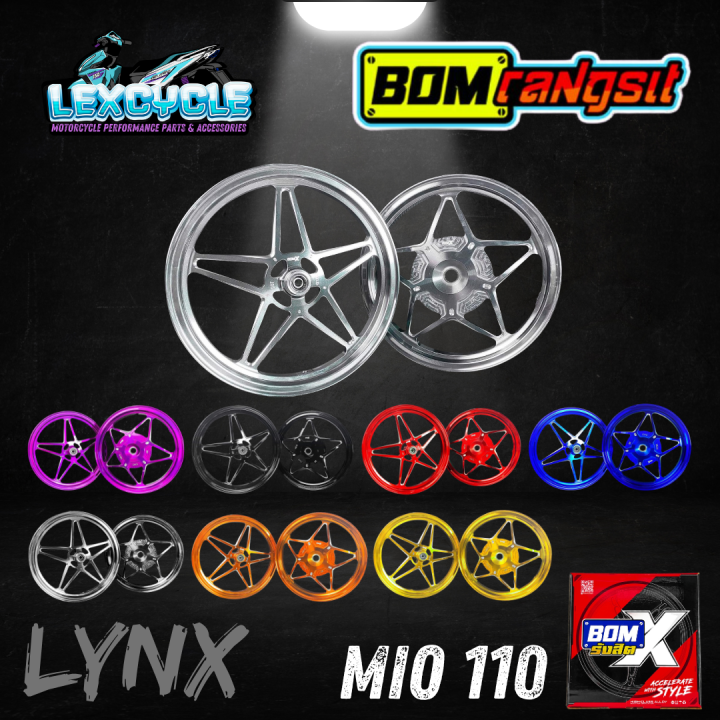 Bom Rangsit BomX Lynx Cnc Mags Mio Sporty / Soulty 110 Star Mags 14s 5 ...