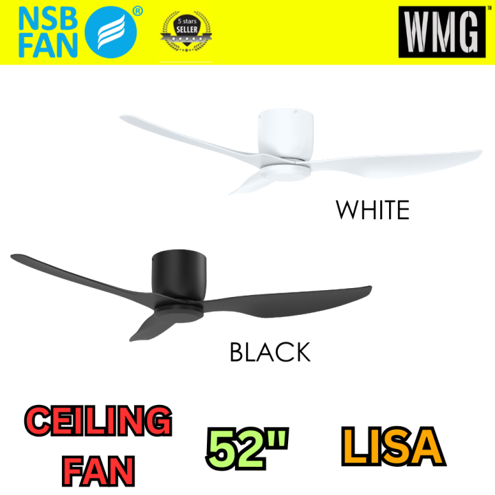 NSB CEILING FAN 52" 3 BLADE REMOTE DC WIFI LISA | Lazada