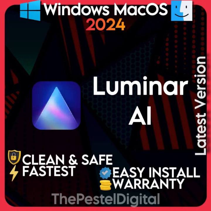 Luminar AI Lifetime Full Version | Windows MacOS | 2024 | Lazada