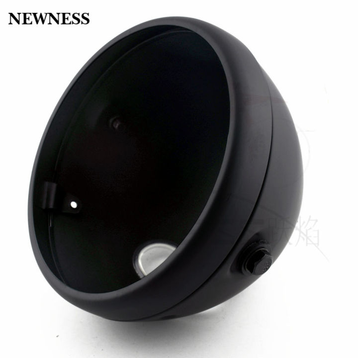 Motorcycle Vintage Deep 7 LED Headlight Mounting Bucket 7 Inch Running ...