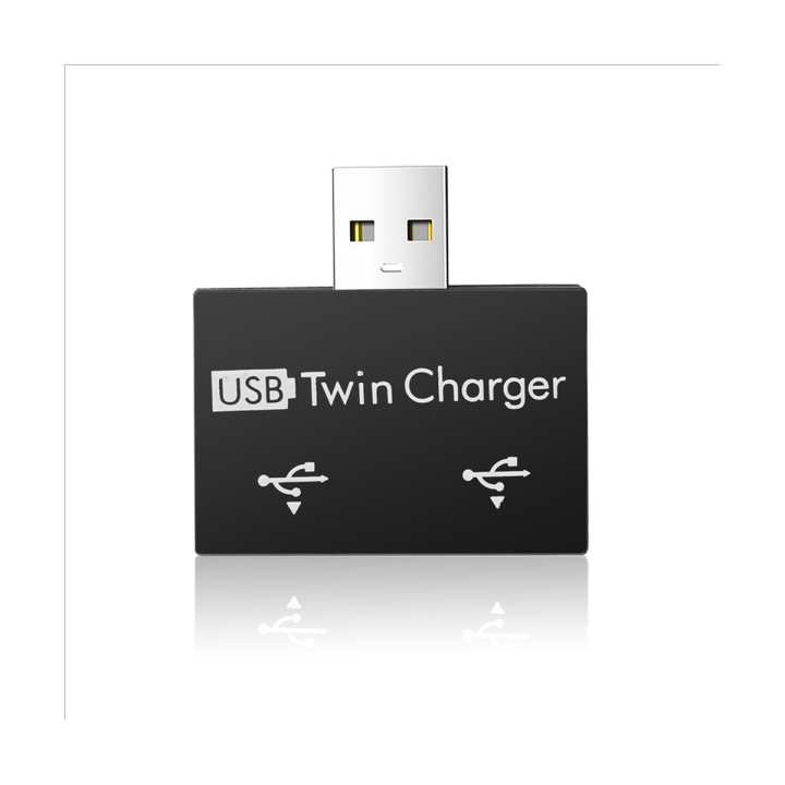 Portable Mini USB Hub To 2 Port Charger Hub Adapter USB Splitter Dual ...