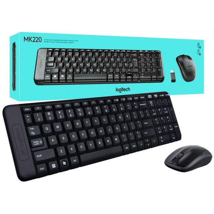 Keyboard Mouse Wireless Logitech MK220 Keyboard Mouse Set Keyboard ...