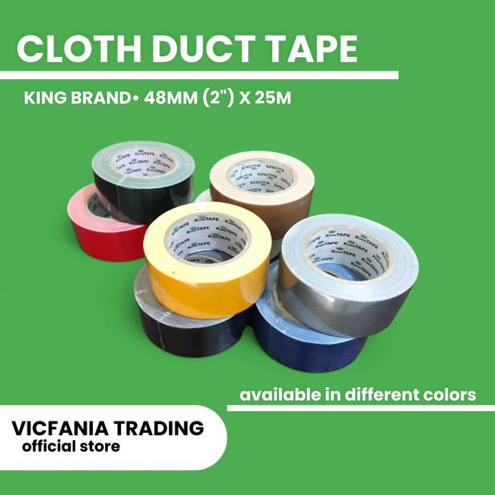 Cheapest Cloth Duct Tape 48mm (2 Inches) by 33 Meters King Tape | Lazada PH
