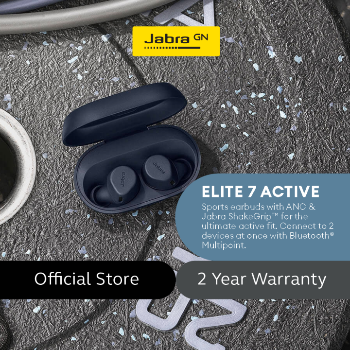 Jabra Elite 7 Active - True Wireless Sports Earbuds Bluetooth Earphones ShakeGrip Ultimate ...