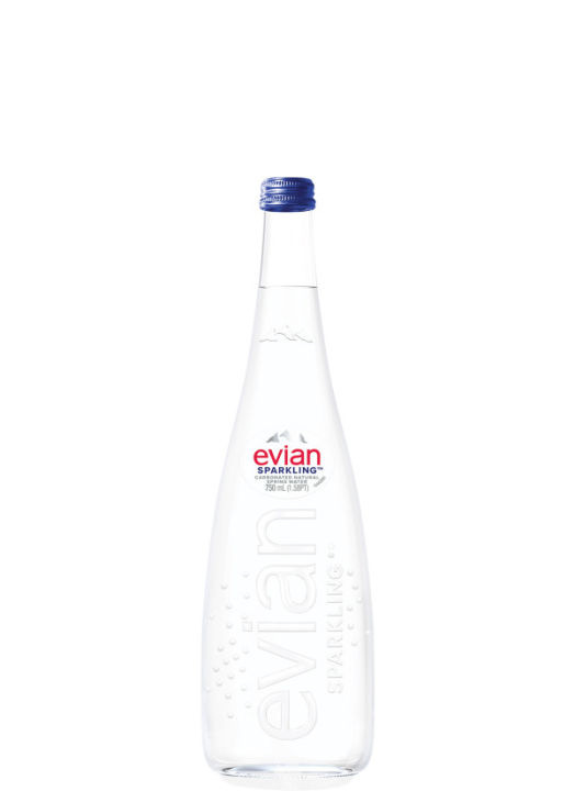 Evian Sparkling Natural Mineral Water - Glass 750ml | Lazada