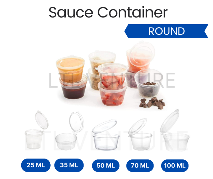25/35/50/70/100ml Round Container Hinged Lid 50/100Pcs± Food Sauce ... 25/35/50/70/100ml Round Container Hinged Lid 50/100Pcs± Food Sauce ...