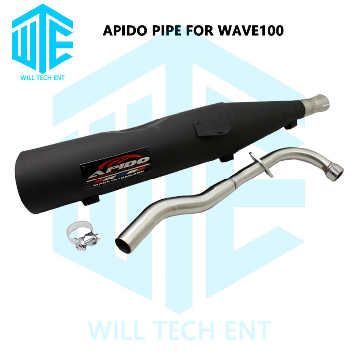 APIDO MUFFLER FOR WAVE 100/ EURO 100/RUSI 110 chrome silver | Lazada PH