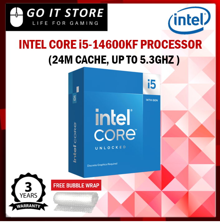 Intel Core i5-14600K / i5-14600KF LGA1700 14th Gen Desktop Processor (24M Cache, Up To 5.3 GHz ...