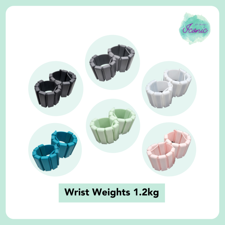 ICONIC Wrist Weights (Waterproof & Adjustable Weighted Bracelets, 1.2 ...