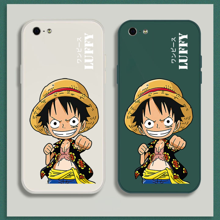 เคส iPhone 5 5C 5s case เคสซิลิโคนเหลวการ์ตูน Luffy การ์ตูน Luffys กัน ...