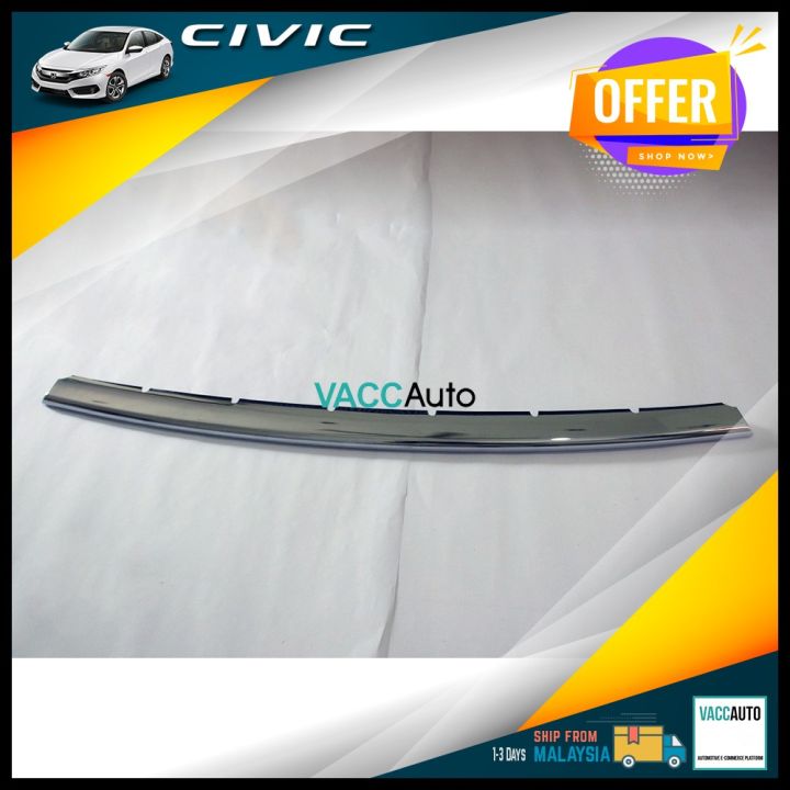 Honda Civic FC 10th Front Bumper Lower Chrome Garnish Lower Bumper ...