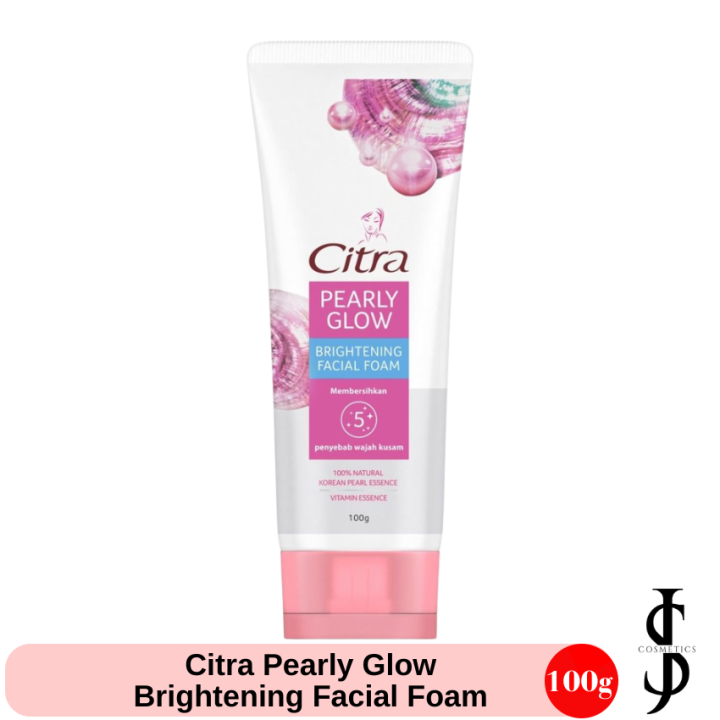 Citra Pearly Glow Brightening Facial Foam 100 g & 50 g - 100% Natural ...