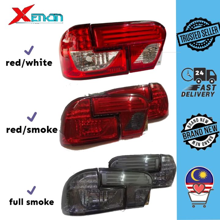 Proton wira tail lamp light bar design red/smk red/white full smoke ...