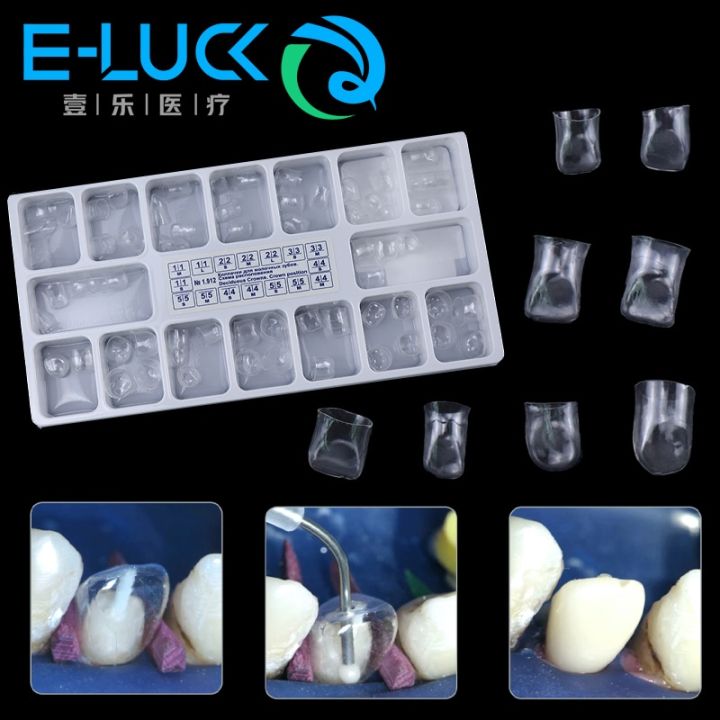 default 64 Pcs/Box Dental Transparent Crown Children Anterior Posterior ...