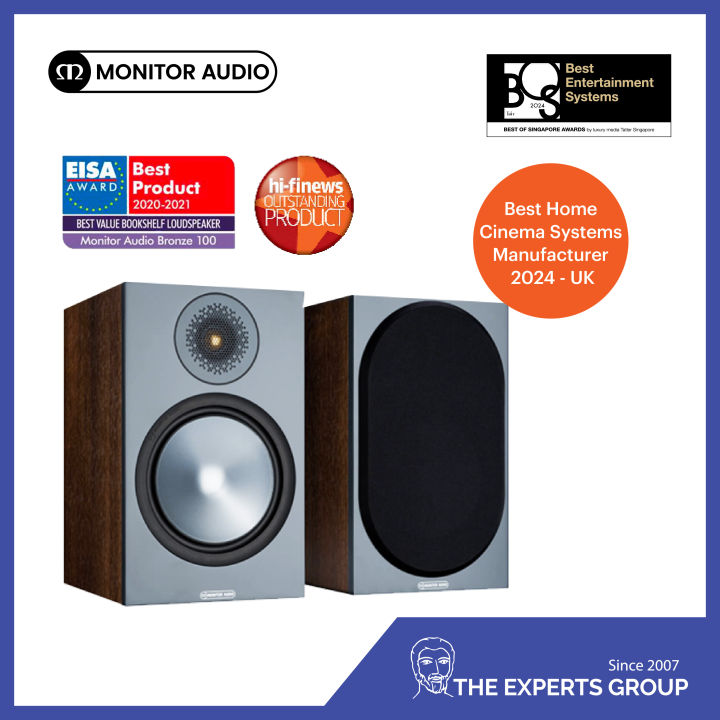 Monitor Audio Bronze 100 6G Home Theatre Bookshelf Speaker ( 2 Speakers ...
