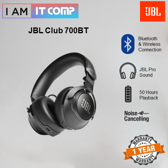 JBL Club 700BT Wireless On-ear Headphones | Lazada