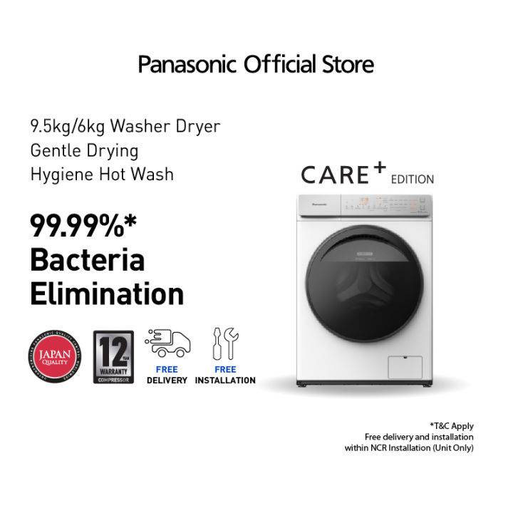 Panasonic NA-S956FC1WP 9.5/6kg Gentle Dry and Hygienic Front Load ...