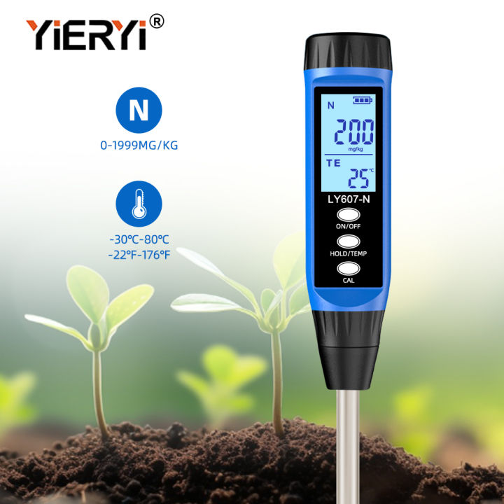 YIERYI New Nitrogen/Phosphorus/Potassium Digital Display Soil Tester ...