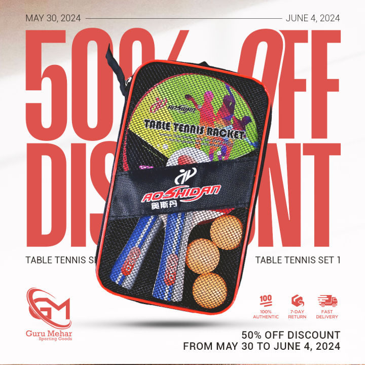 Ping Pong Paddle Set - 2 Professional Rackets, 3 Ping Pong Balls, Carry ...