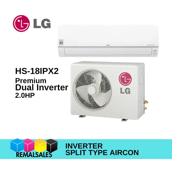 LG HS-18IPX2 2.0HP Premium Dual Inverter Wall Split Type Aircon (WiFi ...