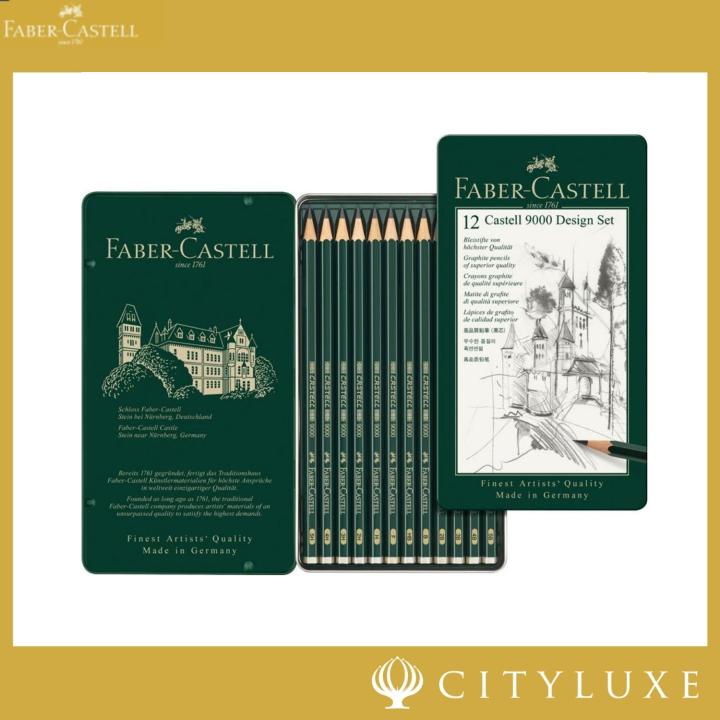 Faber-Castell Castell 9000 Graphite Pencil Design Set of 12, Art Set of ...
