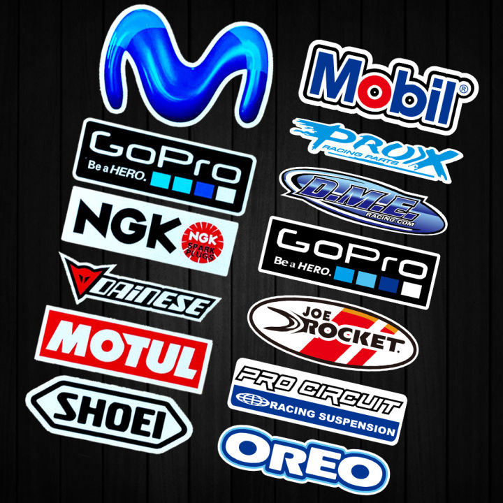 2 SET Reflective Motorcycle Side Strip Bike Helmet Sticker Car Styling ...