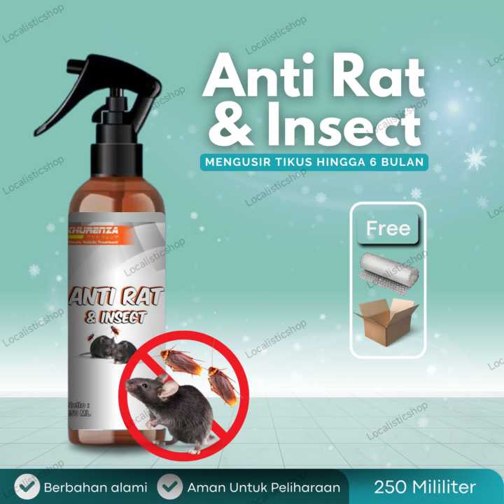 Anti Rat & Insect Mengusir Tikus Dan Kecoa Hingga 6 Bulan - 250ML ...