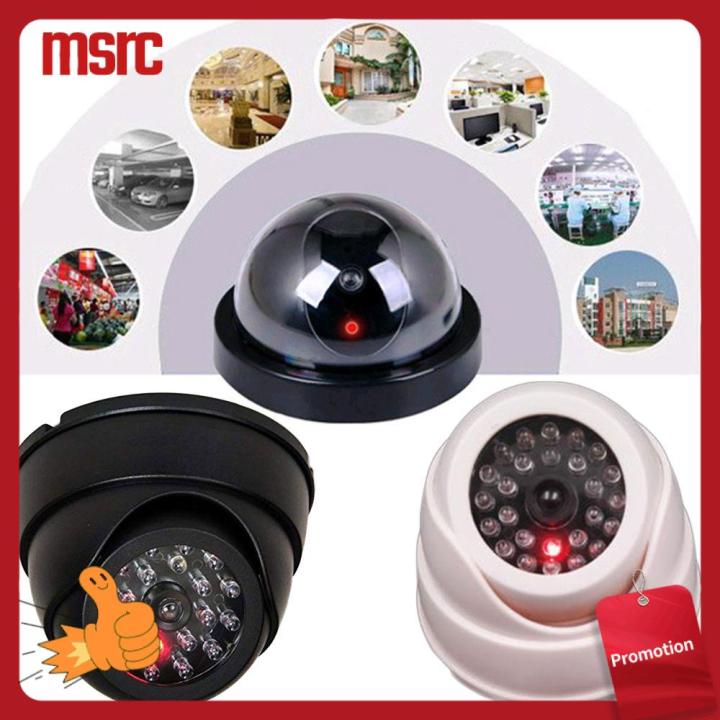 MSRC Safety Security Dome Surveillance Flashing LED Light Dummy Camera ...