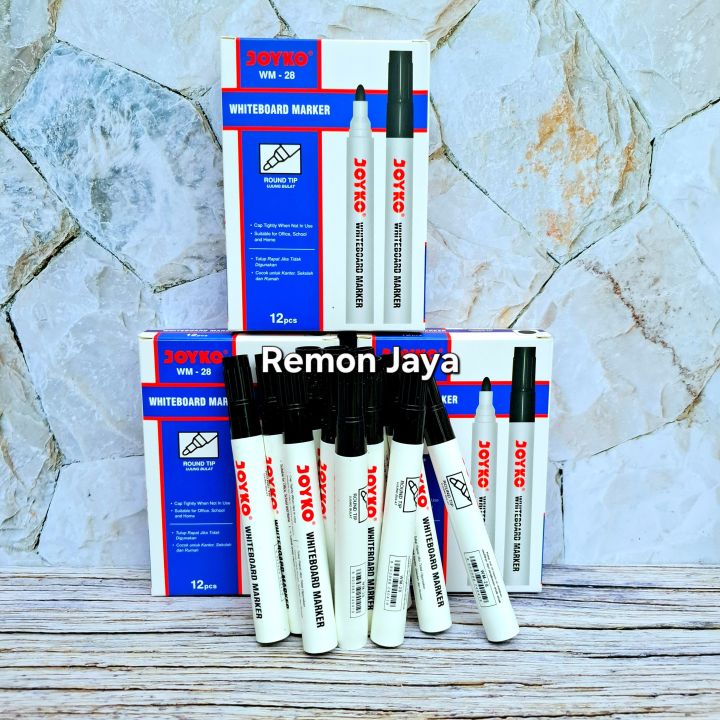 Joyko Whiteboard Marker WM-28 WM-29 WM-30 Hitam Biru Merah / Spidol ...
