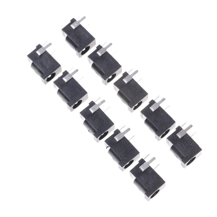 aiqiu 10 pcs Black 3 PIN 3.5mm x 1.3mm DC Power JACK SOCKET PCB MOUNT ...