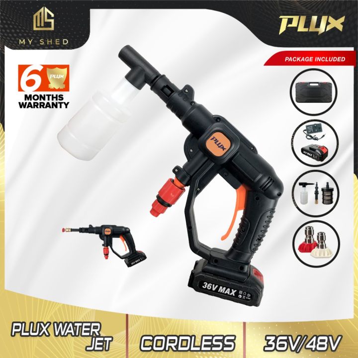 PLUX 48V/36V Cordless High Pressure Water Jet Cleaner Gun | Lazada