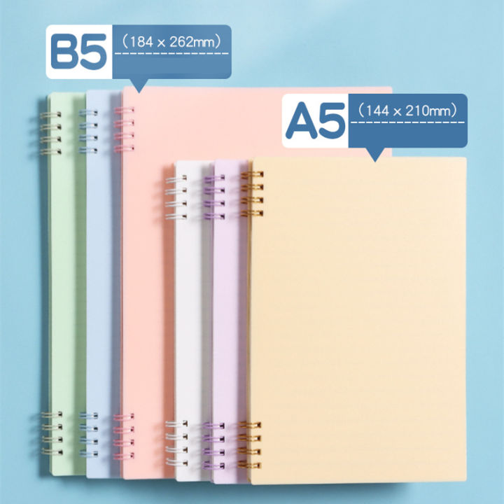 Q&P B5/A5/A7 Muji style inspired Line Loose Leaf Binder Spring Notebook | Lazada PH