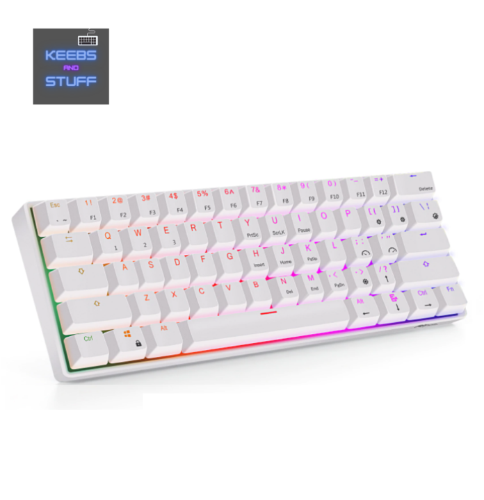 61 keys MECHANICAL KEYBOARD 60% 61 keys GAMING KEYBOARD RGB HOTSWAP ...