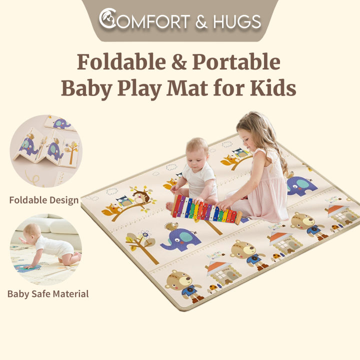 Comfort and Hugs Foldable And Portable Baby's Play Mat, Educational ...