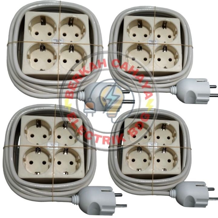 stop kontak uticon 4 lubang kabel 1 2 3 4 5 6 7 8 9 10 meter / stop kontak uticon 4 lubang segi ...