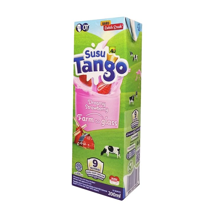 Tango Drink - Susu UHT Rasa Dreamy Strawberry - 200ml RTD Kotak ...