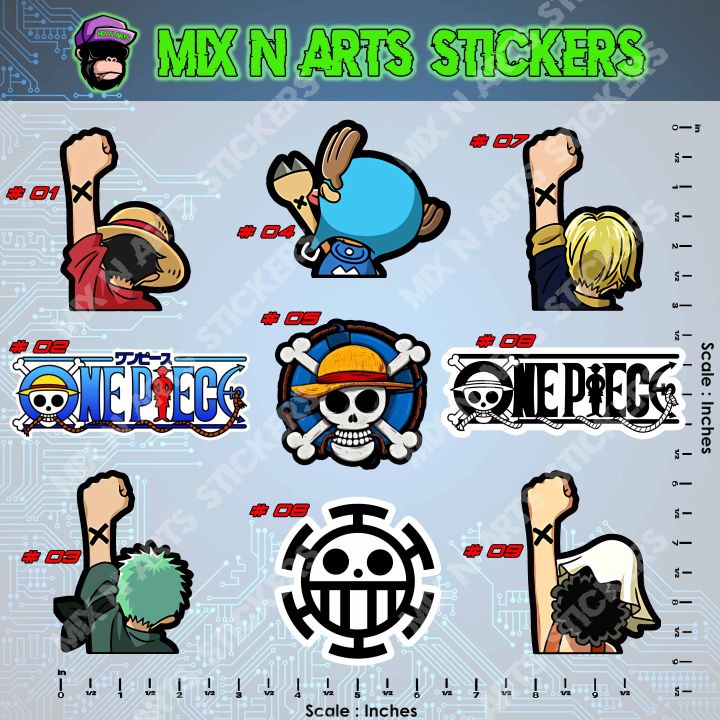 One Piece Tumbler Laminated Vinyl Sticker SOLD PER PIECE | Lazada PH