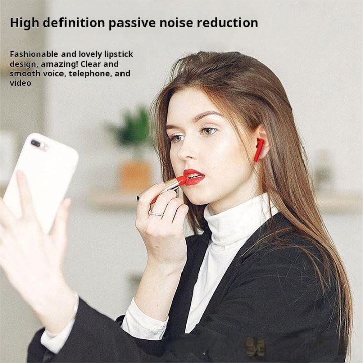 iOS Android trendy lipstick Bluetooth headset built-in microphone ...