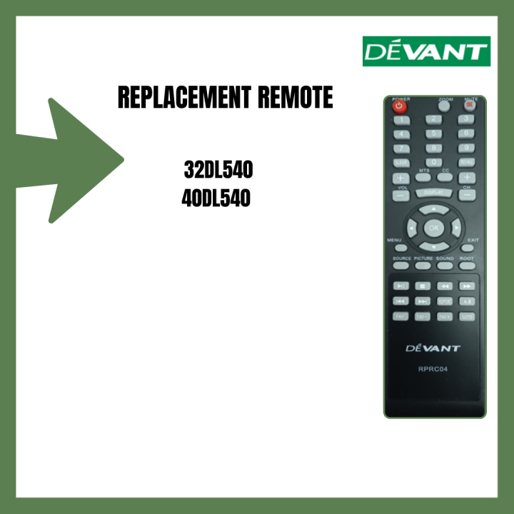 DEVANT REMOTE CONTROL - (32DL540 and 40DL540) | Lazada PH