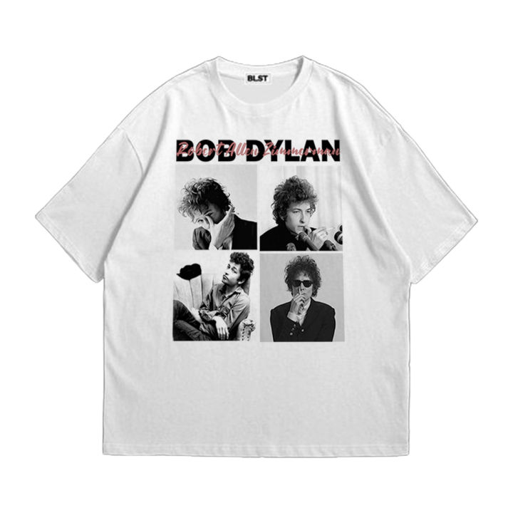 Essentiantique kaos pria wanita gambar singer Bob Dylan premium combed ...