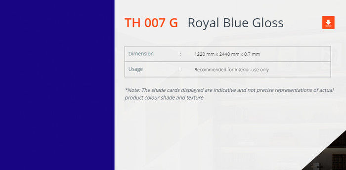 TACO HPL TH 007G ROYAL BLUE GLOSS | Lazada Indonesia