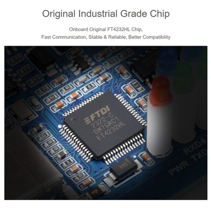 Industrial Isolated USB to 4CH RS232 Converter USB to Serial Adapter ...