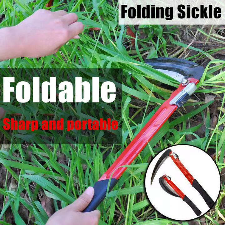 Agricultural Folding Sickle Long Handle Cutting Wheat Lawn Mower ...