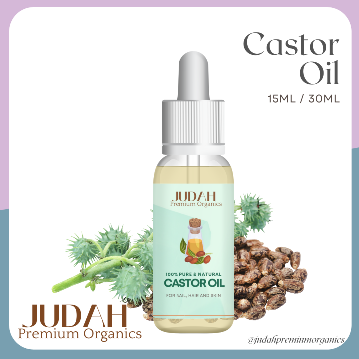 Castor Oil Pure Organic Cold Pressed Hexane Free (Dropper Bottle 5ml ...