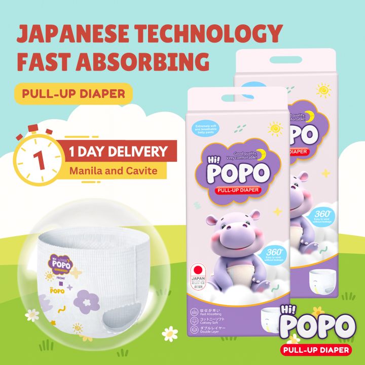 Hi! PoPo PH 2025 Pull-Up Baby Diaper Disposable Skin Friendly Pant ...