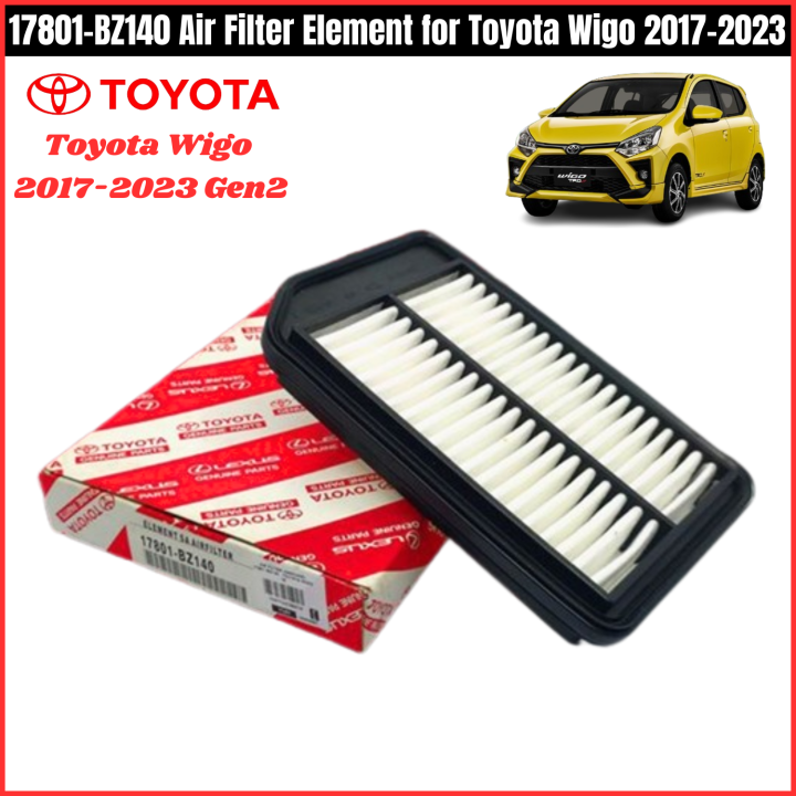 17801-BZ140 Air Filter Element for Toyota Wigo 2017-2023 Gen2 Air ...